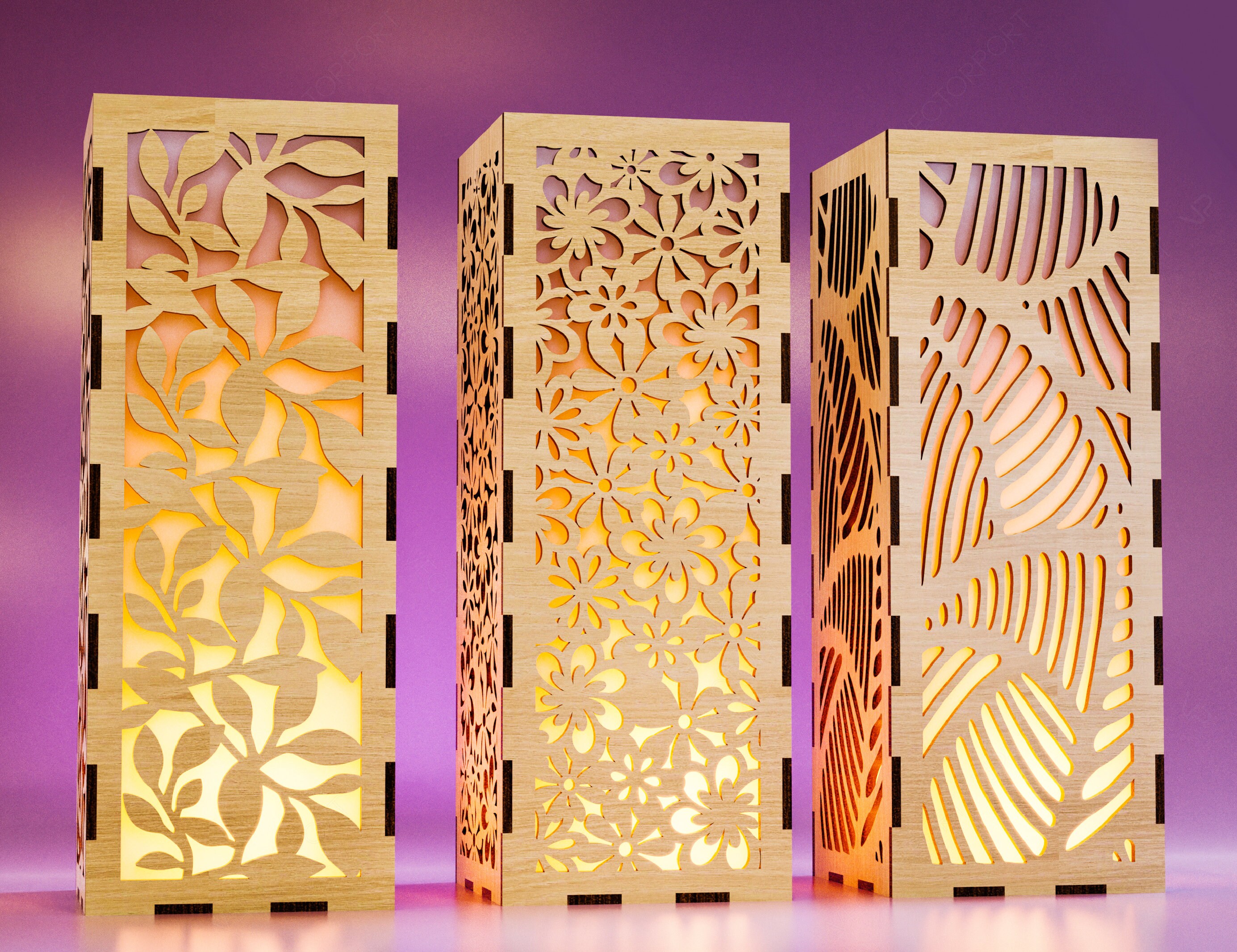 Decorative Wooden Table Lamp Lantern Candle Holder Laser Cut - Etsy UK