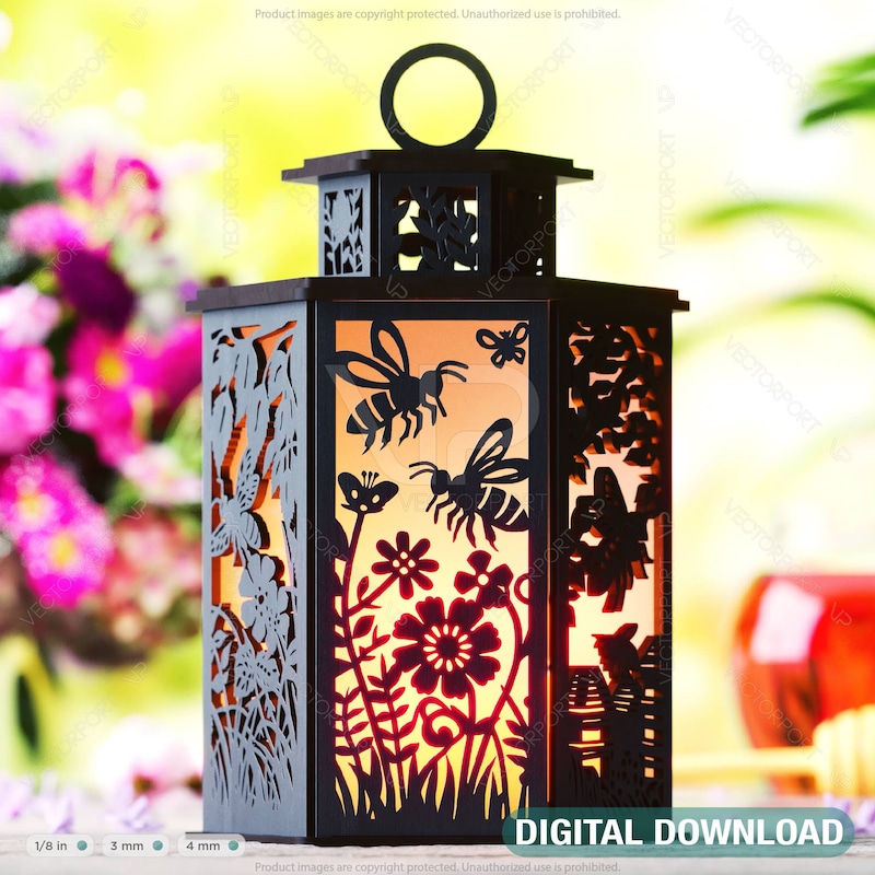 Tree Laser Cut Lantern - Etsy