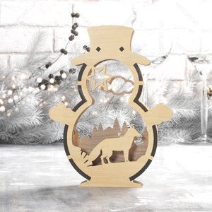 Snowman Shaped Ornaments Tree Decorations Craft Standing Snowman Year ...