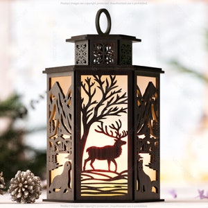 Arctic Glow: 3D Polar Animal Arctic Scene Laser Cut Lantern With ...
