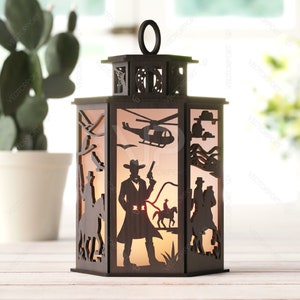 Cowboy Adventure Lantern: Light up the Wild West Laser Cut Tealight ...