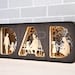 Dad & Daughter Shadow Box SVG, Standing Dad and Daughter Multilayer ...