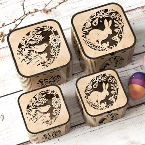 Easter Elegance: Laser-cut Box Design for Stylish Decor and Thoughtful ...