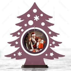 Standing Christmas Tree Photo Frame Tree Decorations Craft Standing New ...