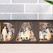 Dad & Daughter Shadow Box SVG, Standing Dad and Daughter Multilayer ...