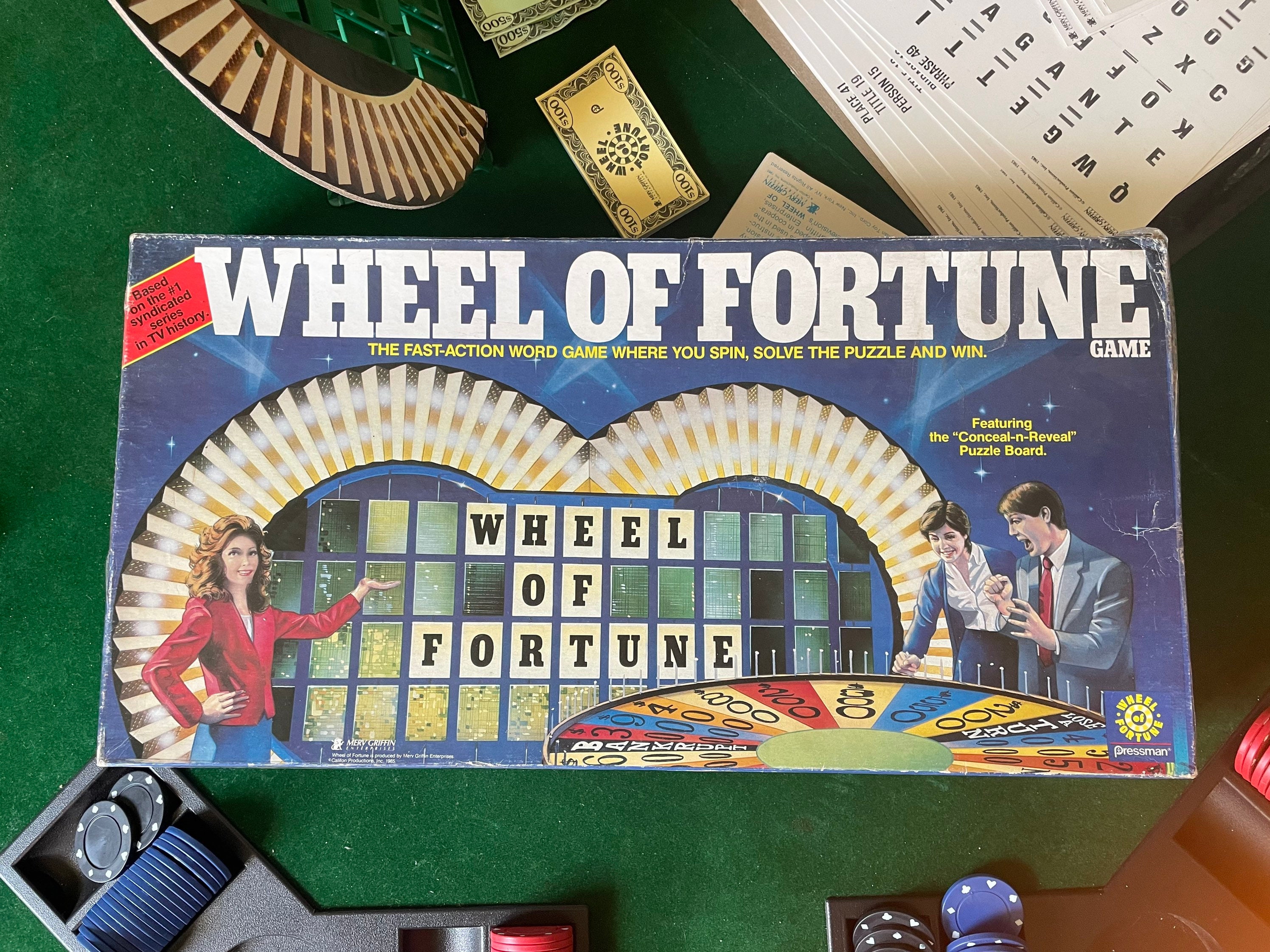 Wheel of Fortune 1985 Edition Board Game - Etsy