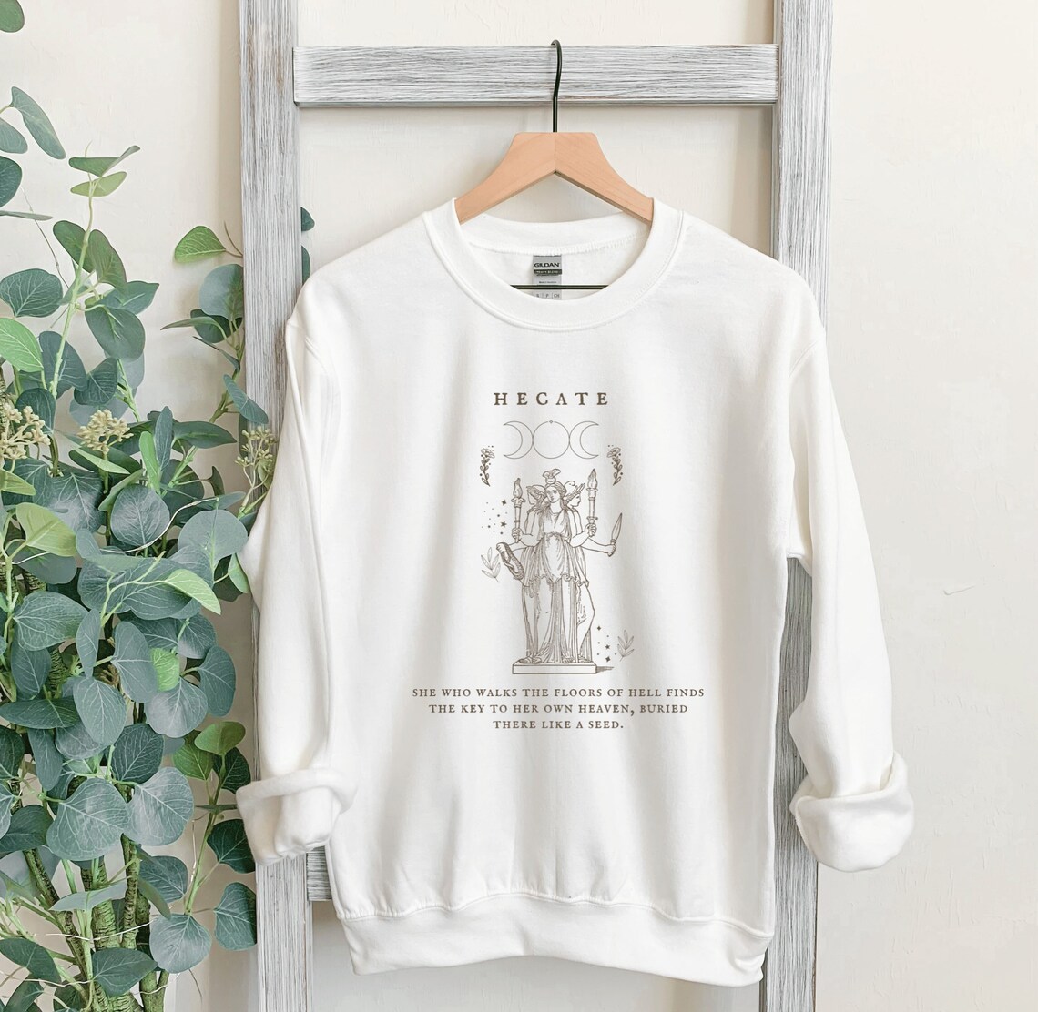 Hecate Goddess Crewneck Sweatshirt Dark Academia Shirt - Etsy