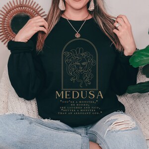 Medusa Shirt Dark Academia, Greek Mythology, Greek Goddess, Feminist ...