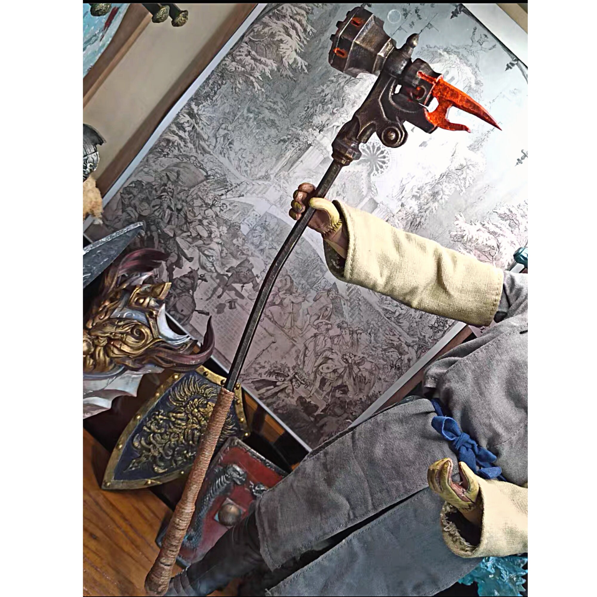 Handmade Miniature Bloodborne Boom Hammer Miniature - Etsy