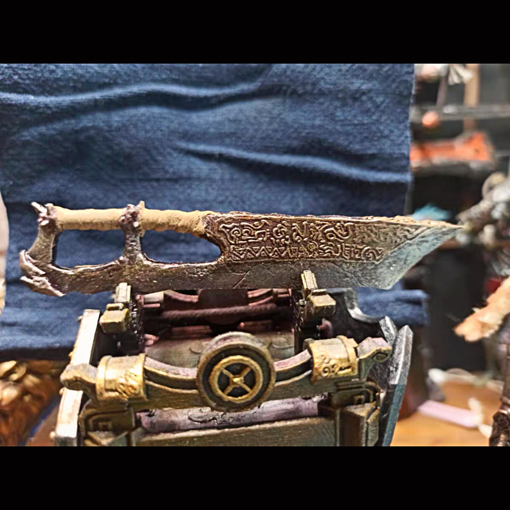 1/12 Scale Miniature Meat Cleaver, Miniature Sword, Miniature Weapon ...