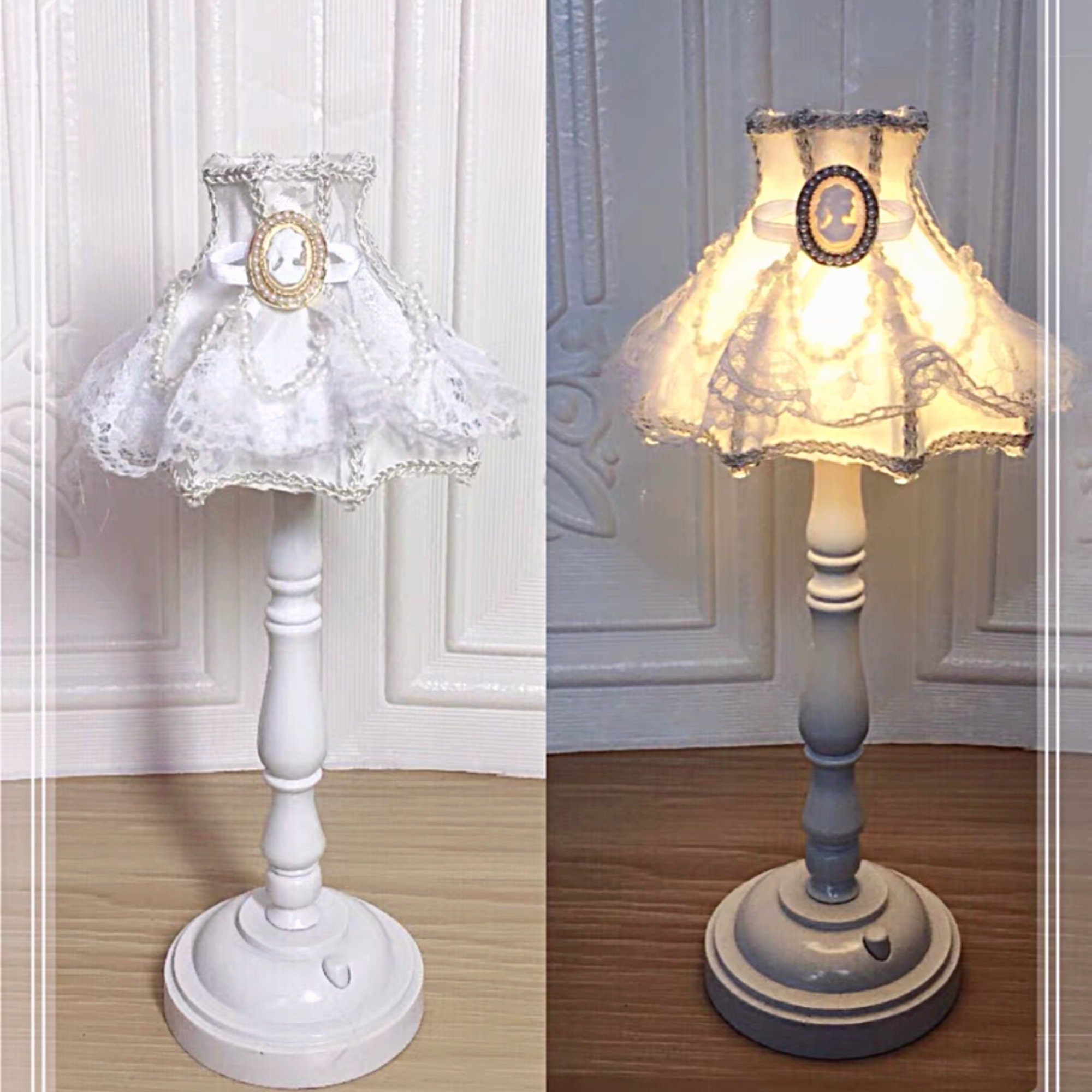 Handmade Miniature Floor Lamp Luxurious Doll House Table - Etsy