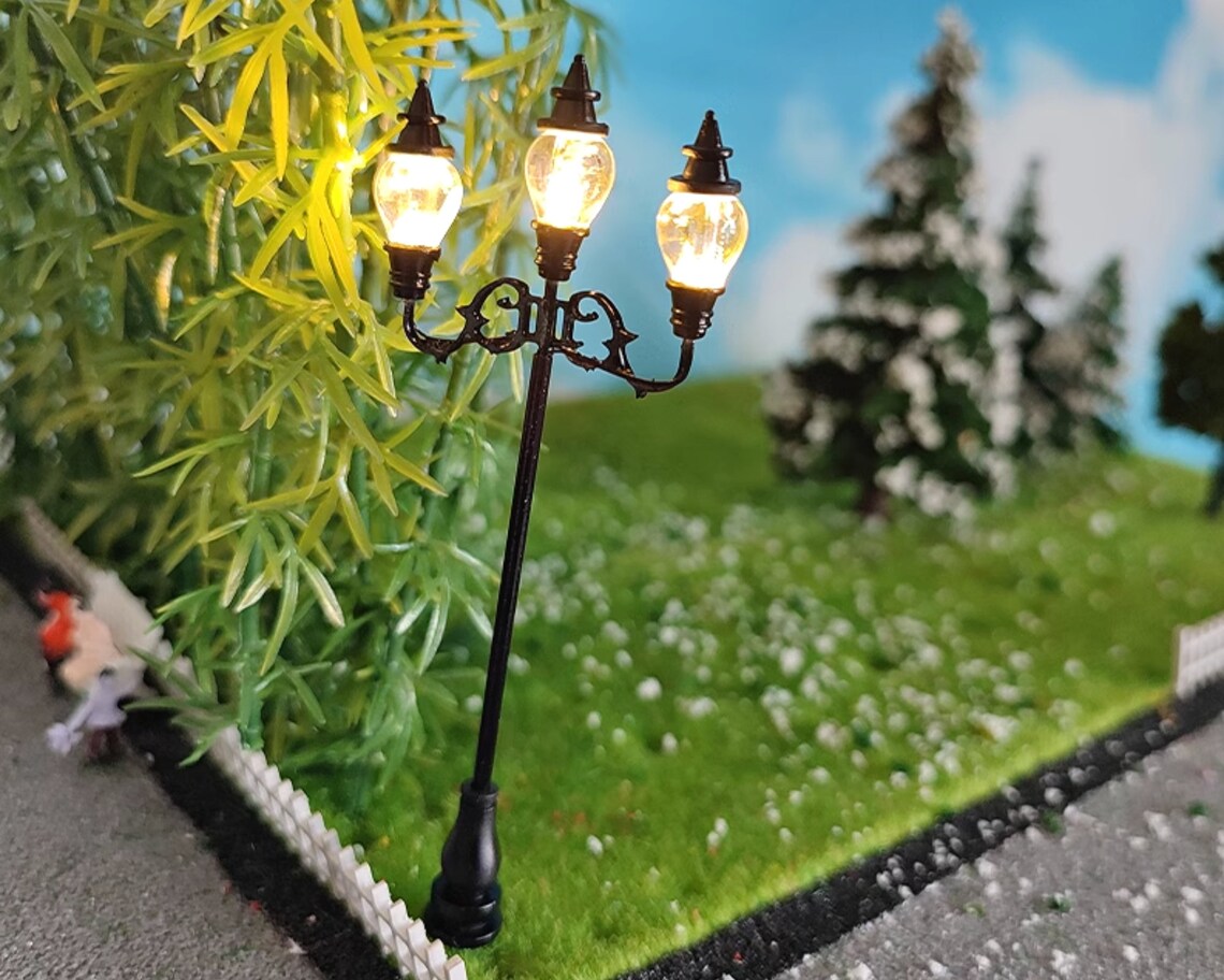 Miniature Scene Street Lamp, Mini Courtyard Light, Street Lamp Model ...