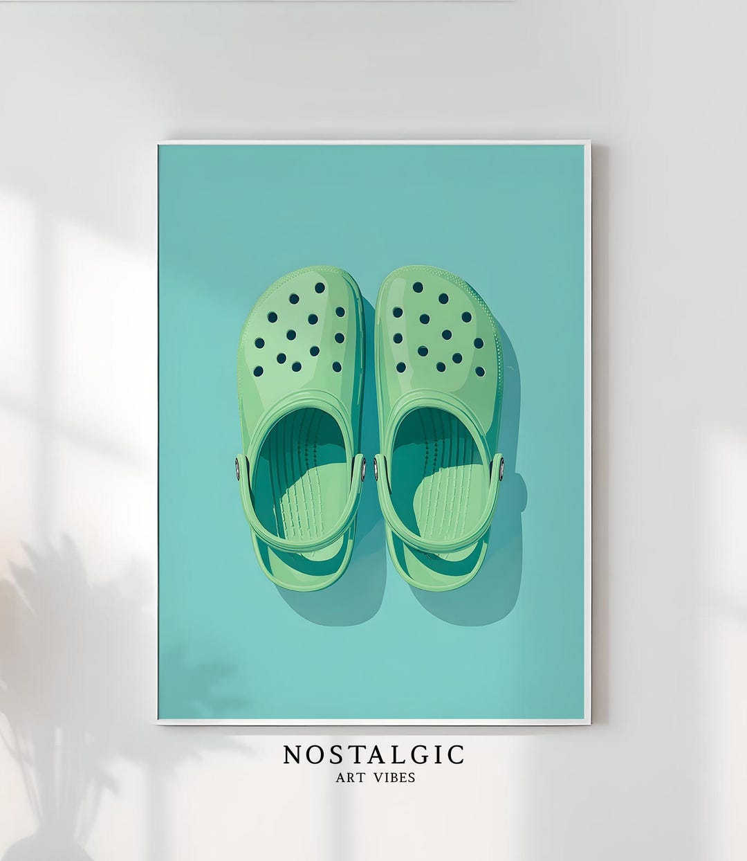 Crocs Printable Wall Art, Fun Summer Crocs Poster, Colorful Pop Art ...