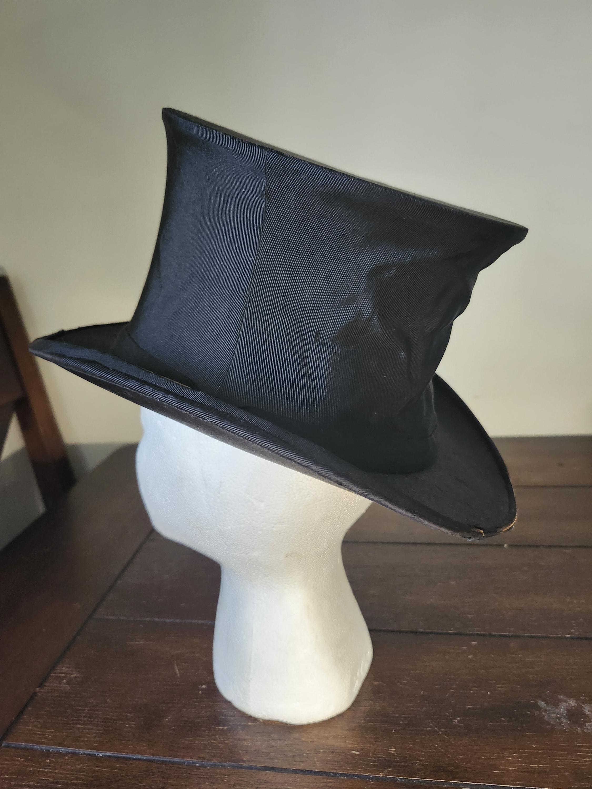 Antique Circa 1900 Edwardian Victorian Collapsible Opera Hat Top Hat - Etsy