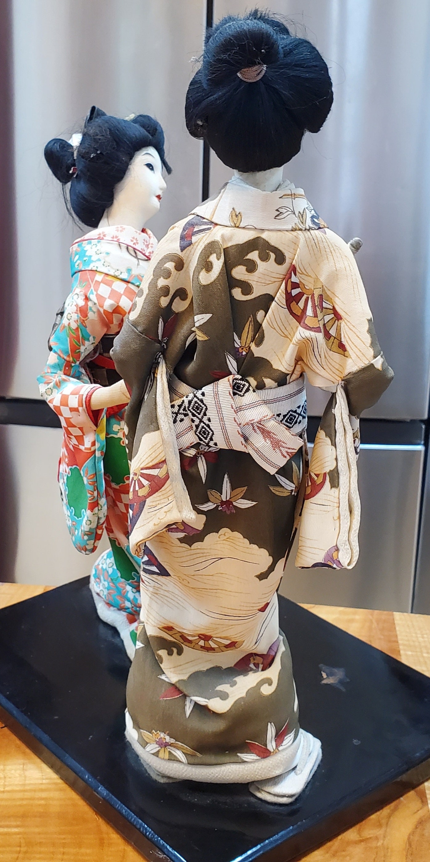 Exquisite Antique 1930's 1940's Japanese Geisha and Consort Dancing ...