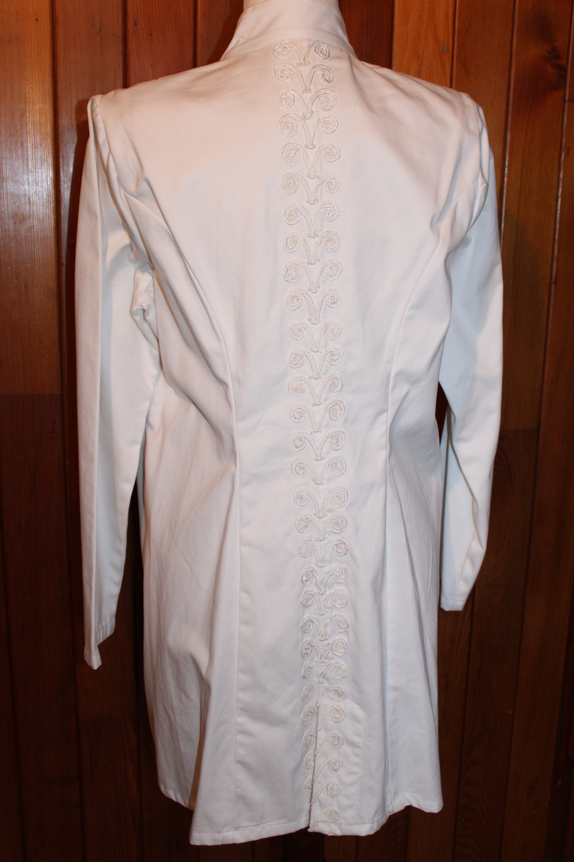 Vintage 1980's Three Quarter Length Jacket White Top Condition - Etsy