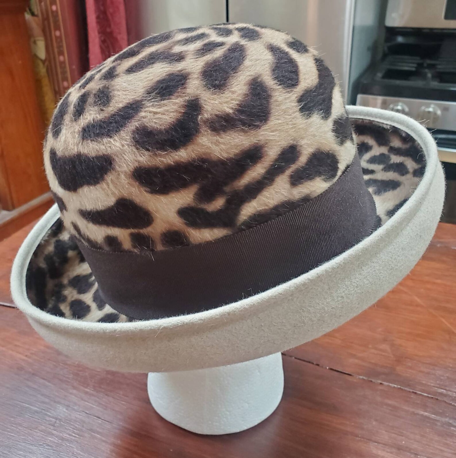 Gorgeous Vintage Leopardskin Dyed Rabbit Fur Nordstrom Hat Germany - Etsy