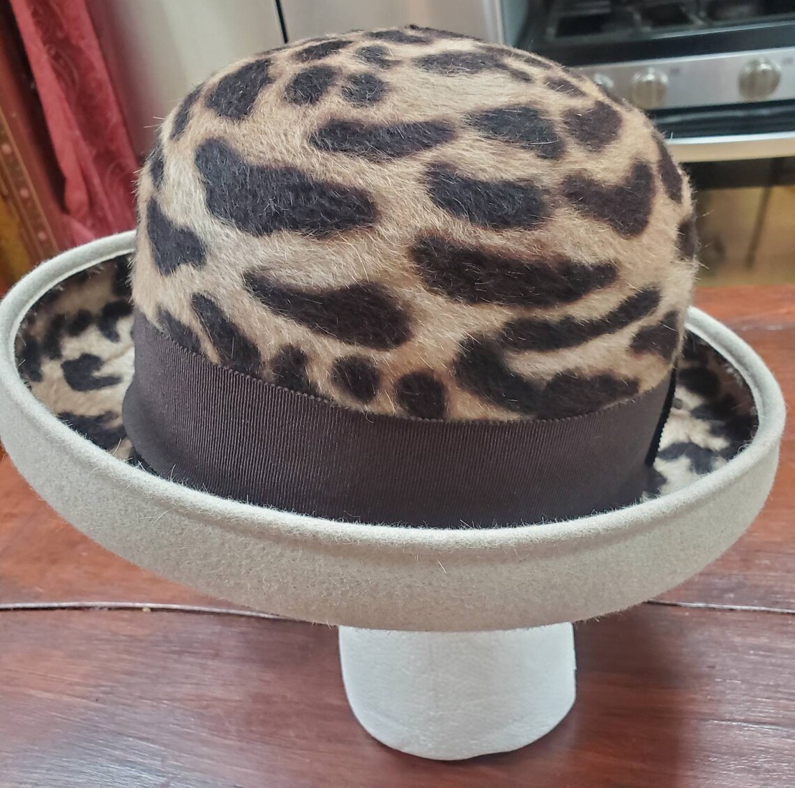 Gorgeous Vintage Leopardskin Dyed Rabbit Fur Nordstrom Hat Germany - Etsy