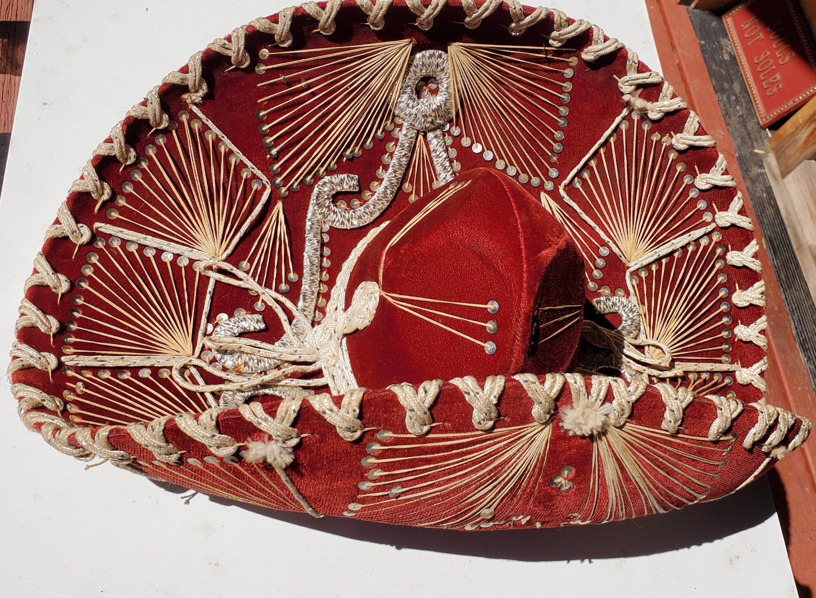 Stunning Mid-century Vintage Calidad Red Sombrero Mariachi - Etsy