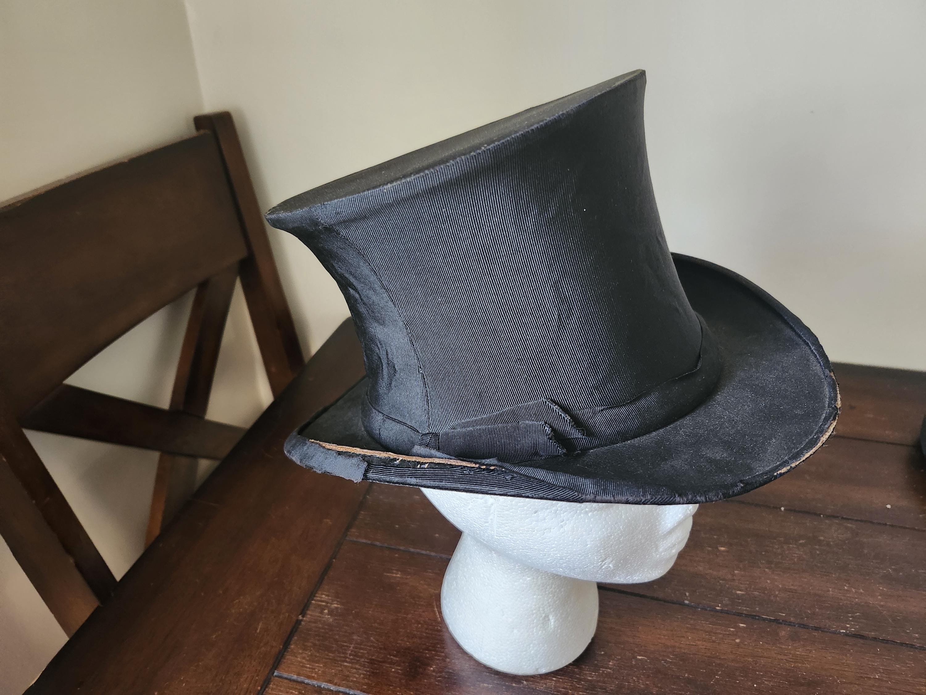 Antique Circa 1900 Edwardian Victorian Collapsible Opera Hat Top Hat - Etsy
