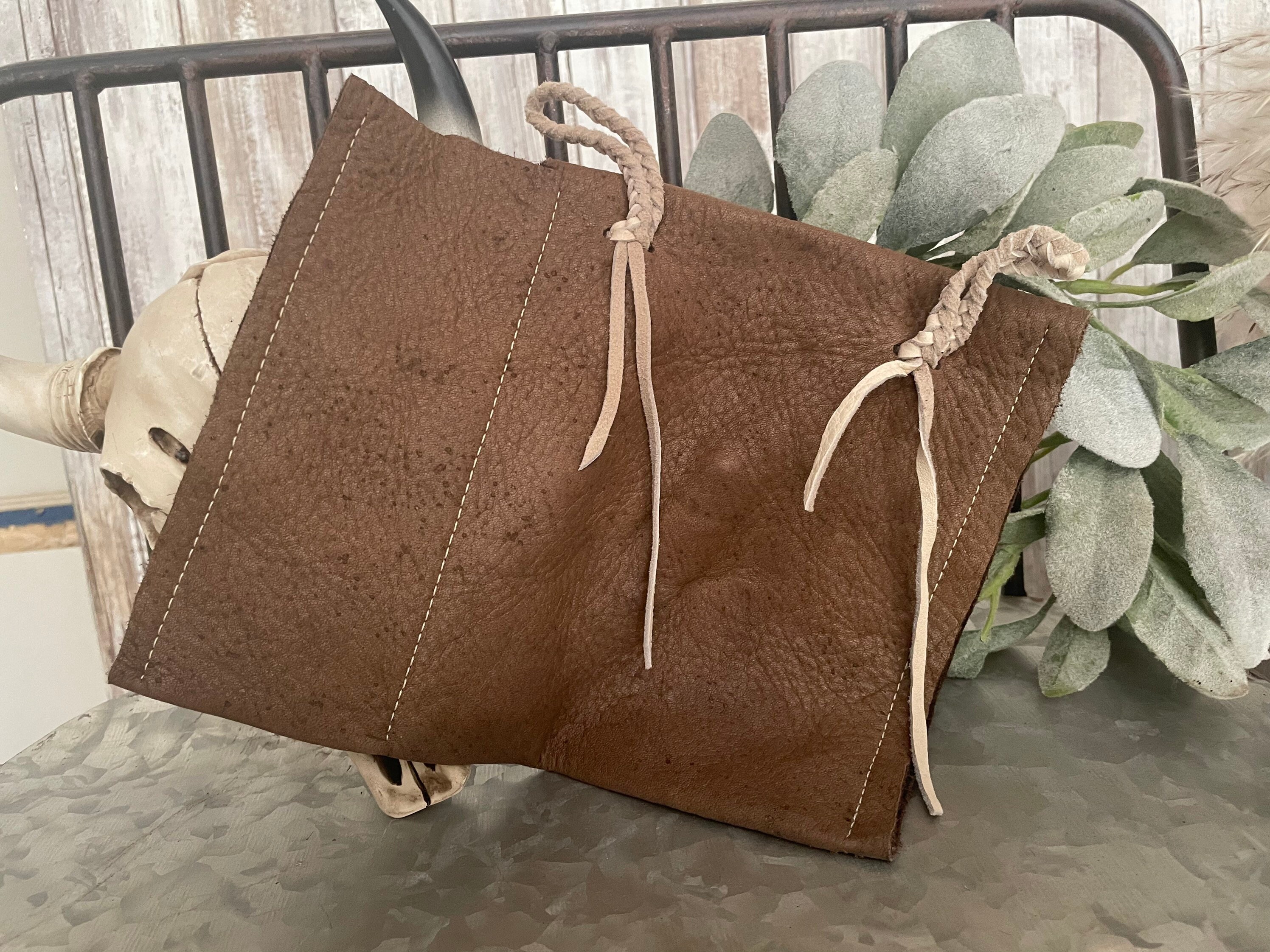 Handcrafted Genuine Leather Double Pouch for Belt - Etsy