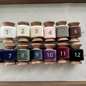 1" Wide Double Faced Velvet,grey Velvet Ribbon,diy Wedding Ribbon,gift ...