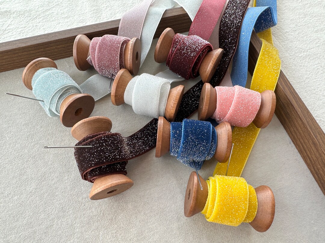 20mm Wide Yellow Ribbon,single Faced Velvet Ribbon,diy Wedding Ribbon ...