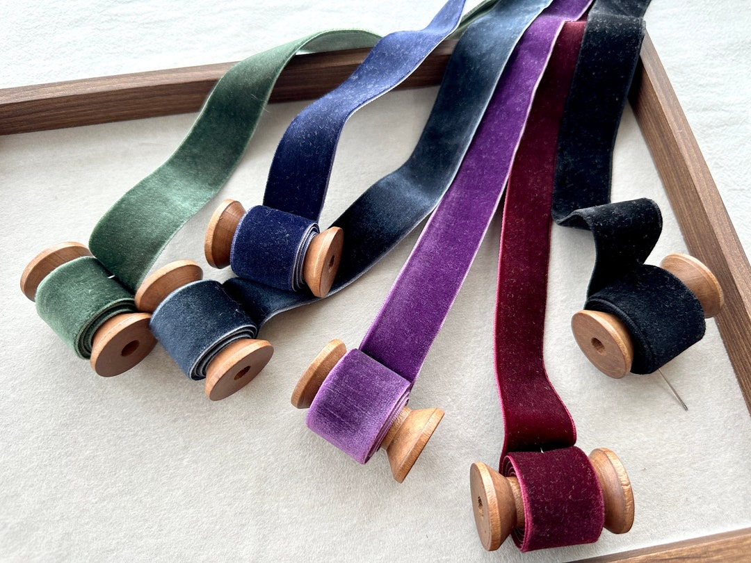 Double Faced Velvet,purple Velvet Ribbon,party Supplies,diy Wedding ...