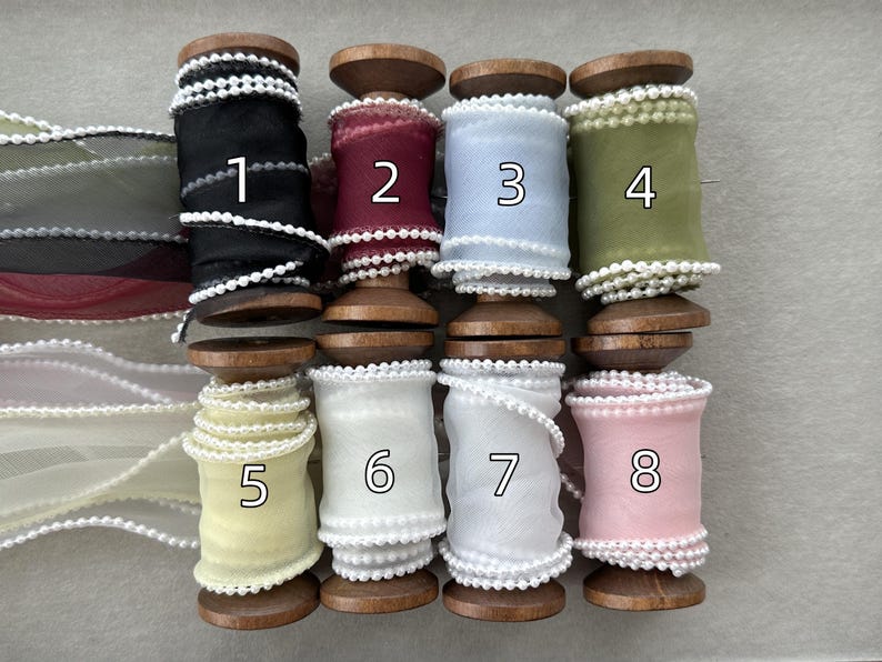 2 Inch Pearl Edge Ribbon,high Quality Organza Ribbon,diy Clothing ...
