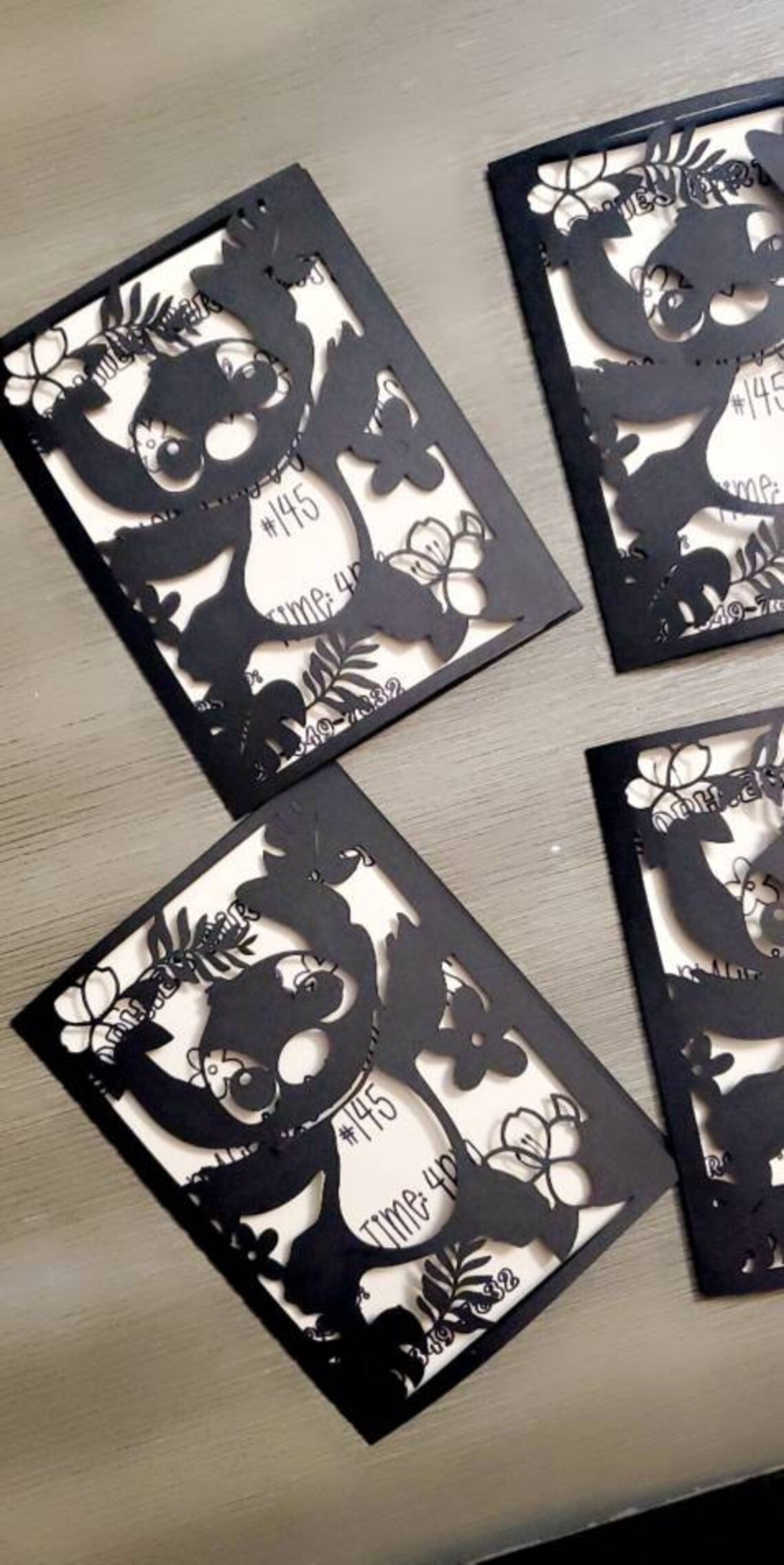 Stitch Invitation Laser Cut Svg File - Etsy