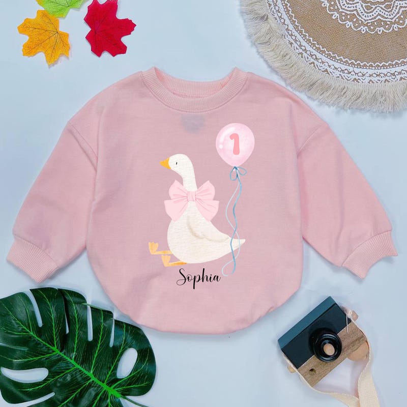 Silly Goose Pink Boys Sweatshirt - Etsy
