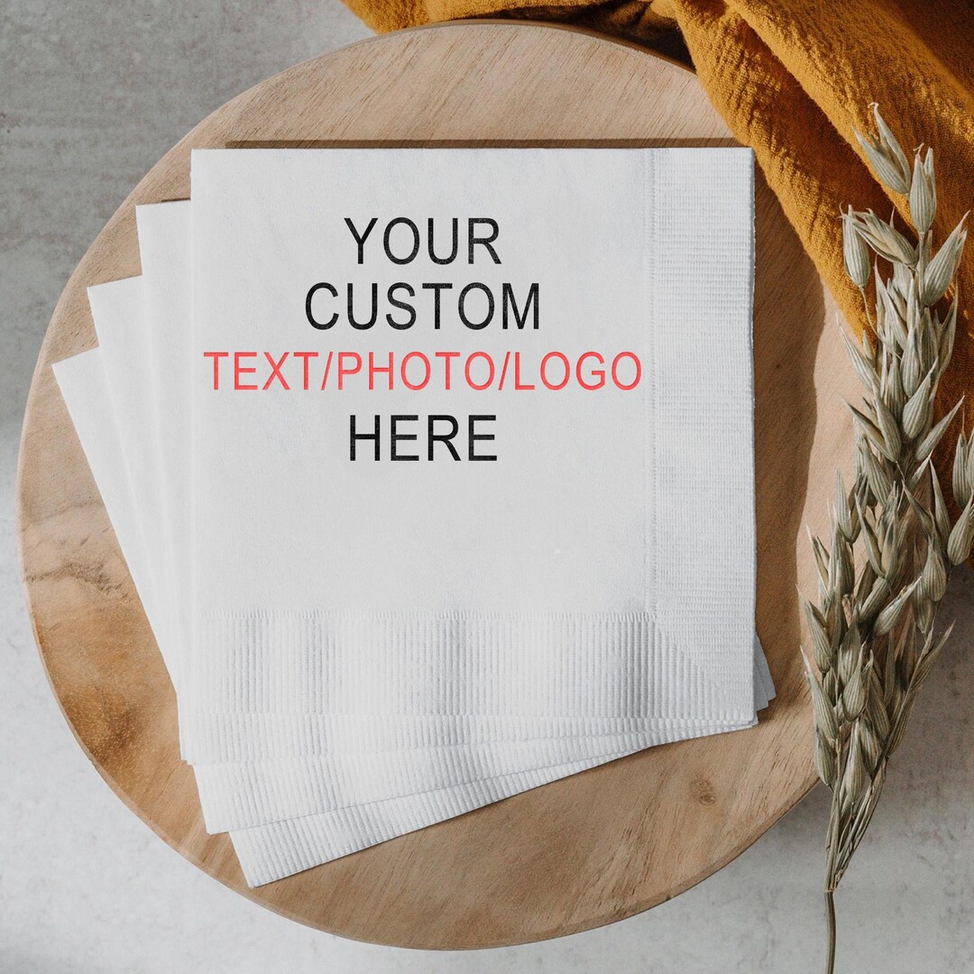 Custom Napkins, Personalized Wedding Napkins, Custom Cocktail Napkins ...