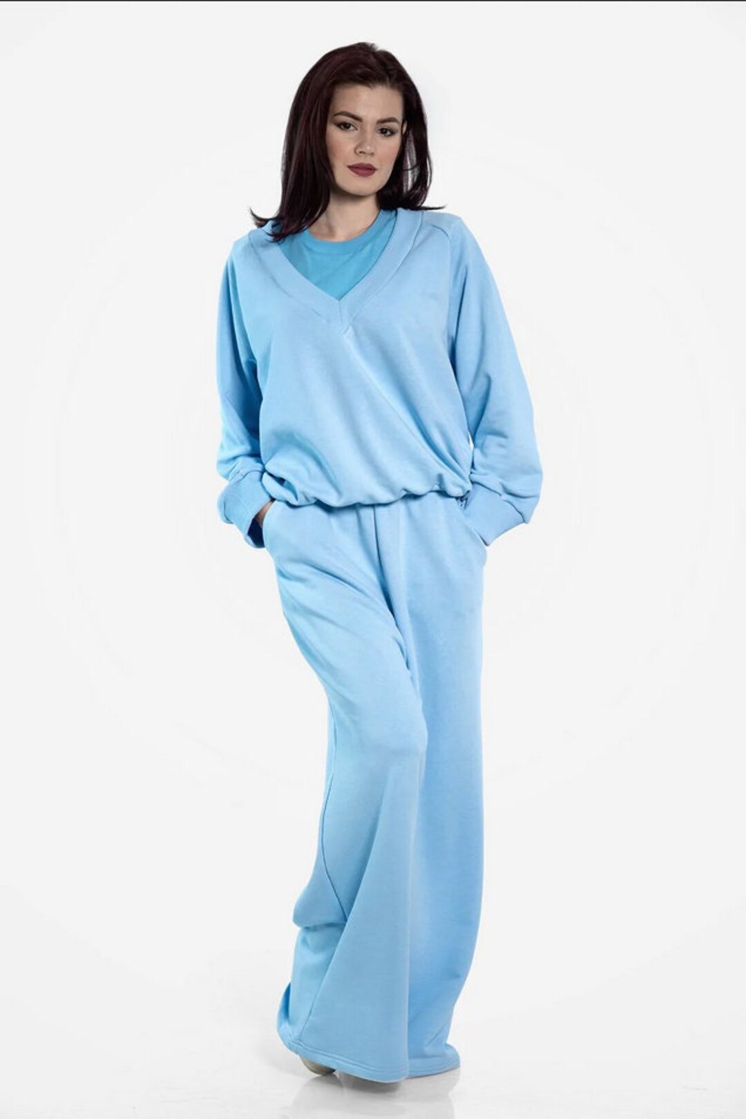 Cotton Lounge Set: Women's Three Piece Jogger Outfit - Etsy
