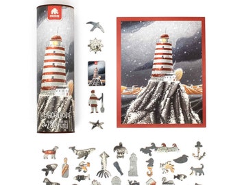 Wooden Lighthouse Puzzle - Etsy