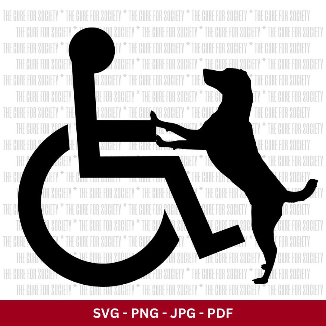 Dog Wheelchair Svg, Wheelchair Svg, Handicap Svg, Disability Sign Svg ...