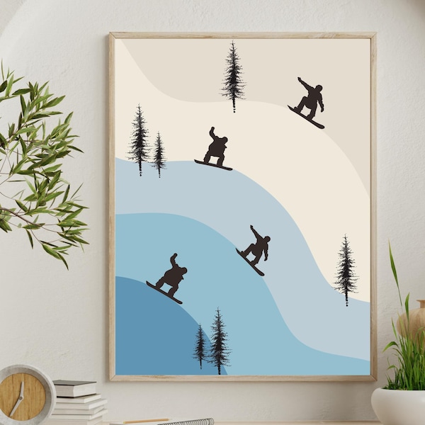 Snowboard Art - Etsy UK
