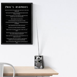 PHIL'S-OSOPHY Printable, Modern Family Phil Dunphy Quotes Print, Phil ...