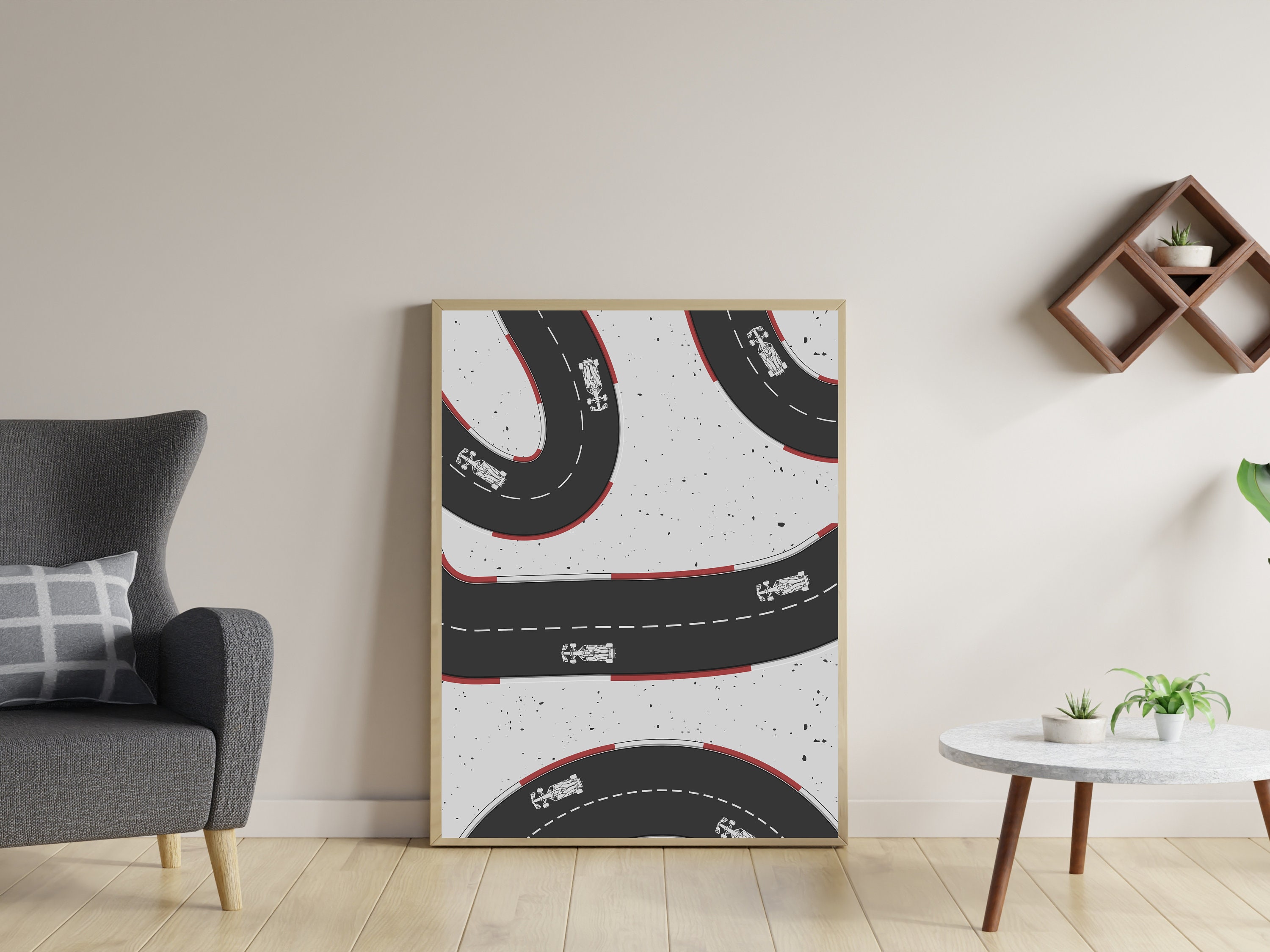 Retro Formula 1 Wall Art PRINTABLE, Wall Art, Graphic Print, F1 Poster ...