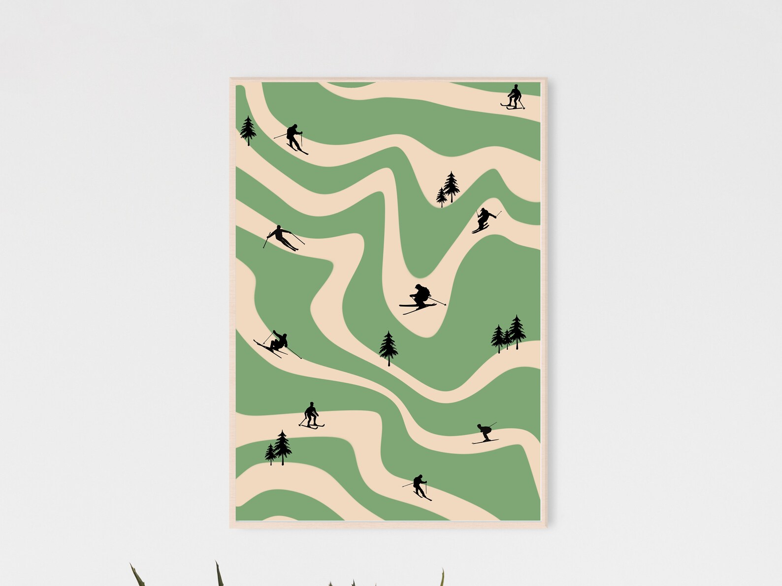 Retro Ski Wall Art PRINTABLE, Wall Art, Graphic Print, Ski Poster ...