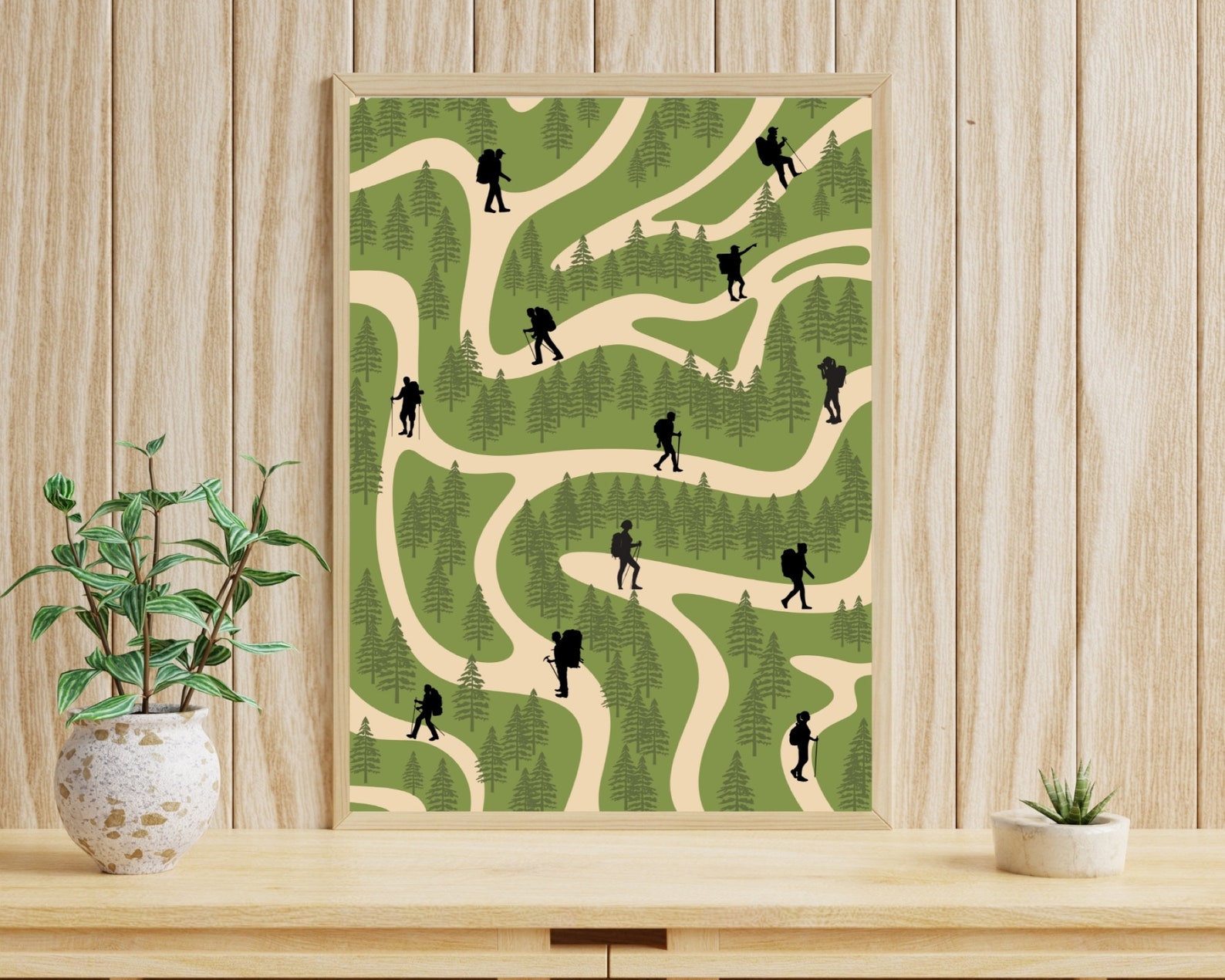 Retro Outdoor Hiking Wall Art PRINTABLE, Digital Download, Vintage ...