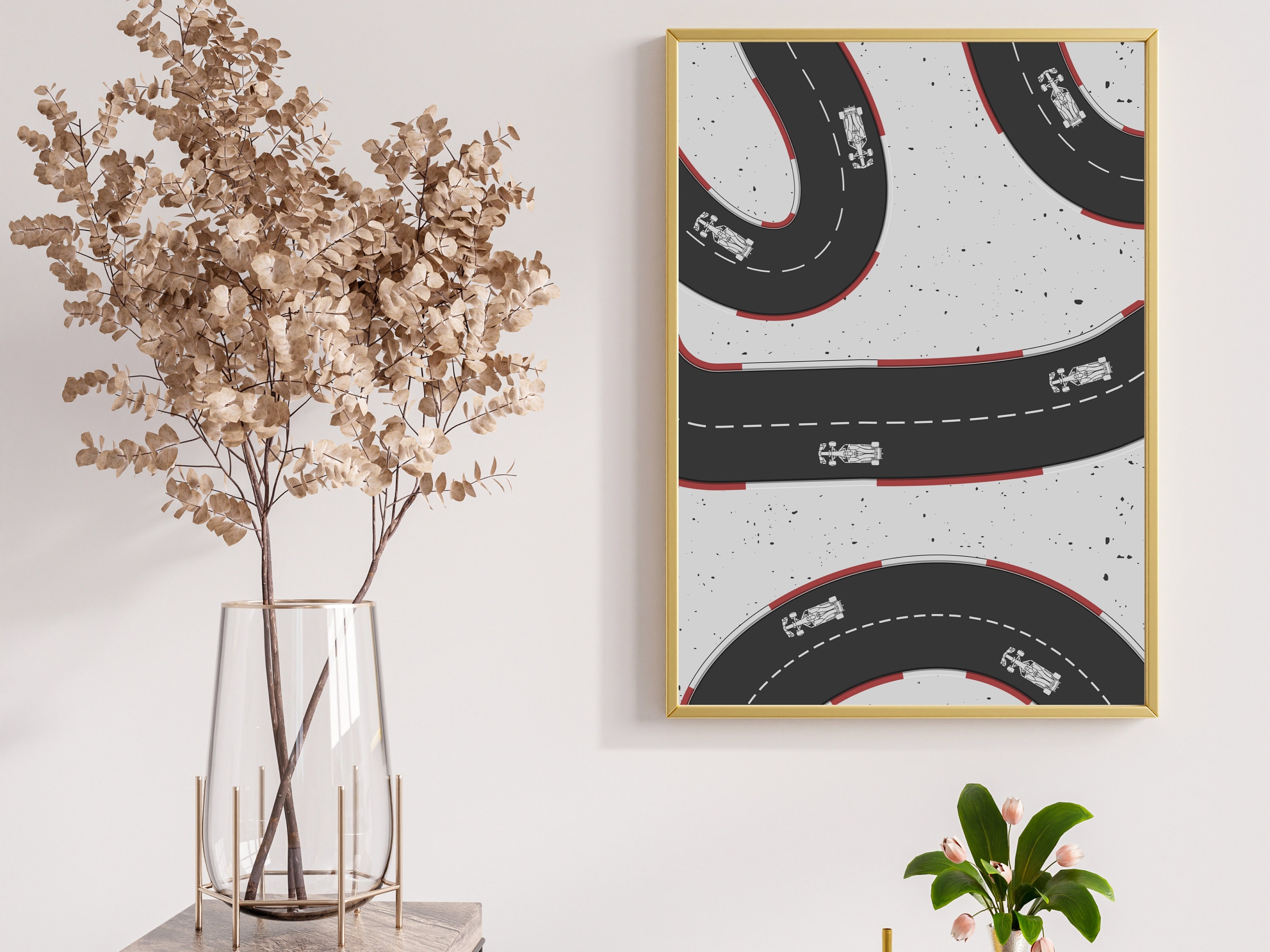 Retro Formula 1 Wall Art PRINTABLE, Wall Art, Graphic Print, F1 Poster ...