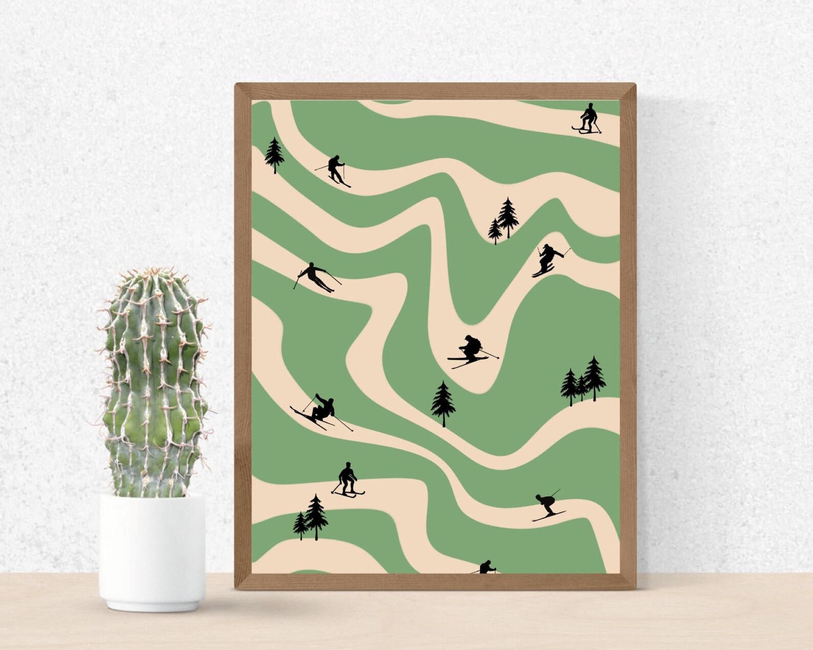 Retro Ski Wall Art PRINTABLE Wall Art Graphic Print Ski - Etsy