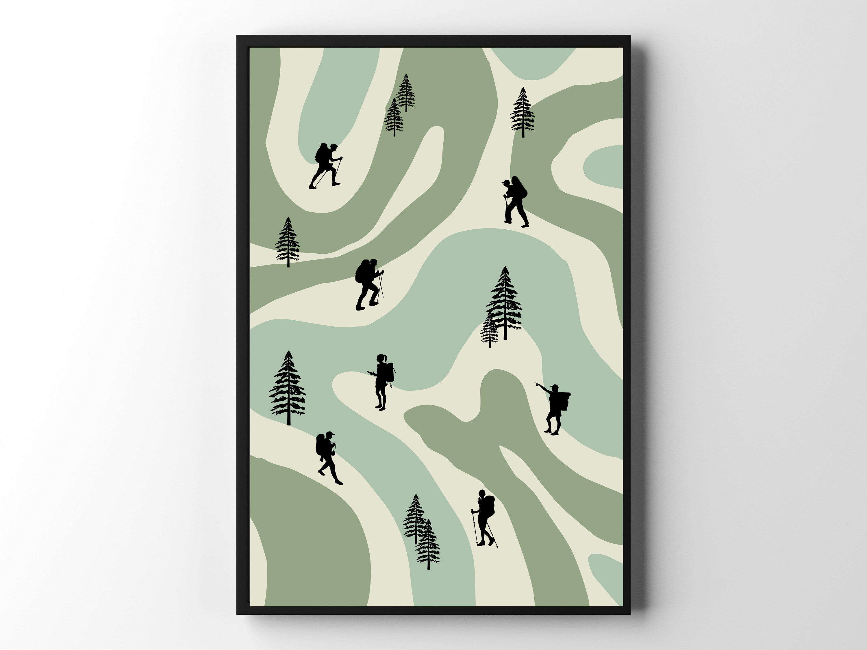Retro Outdoor Hiking Wall Art PRINTABLE, Digital Download, Vintage ...