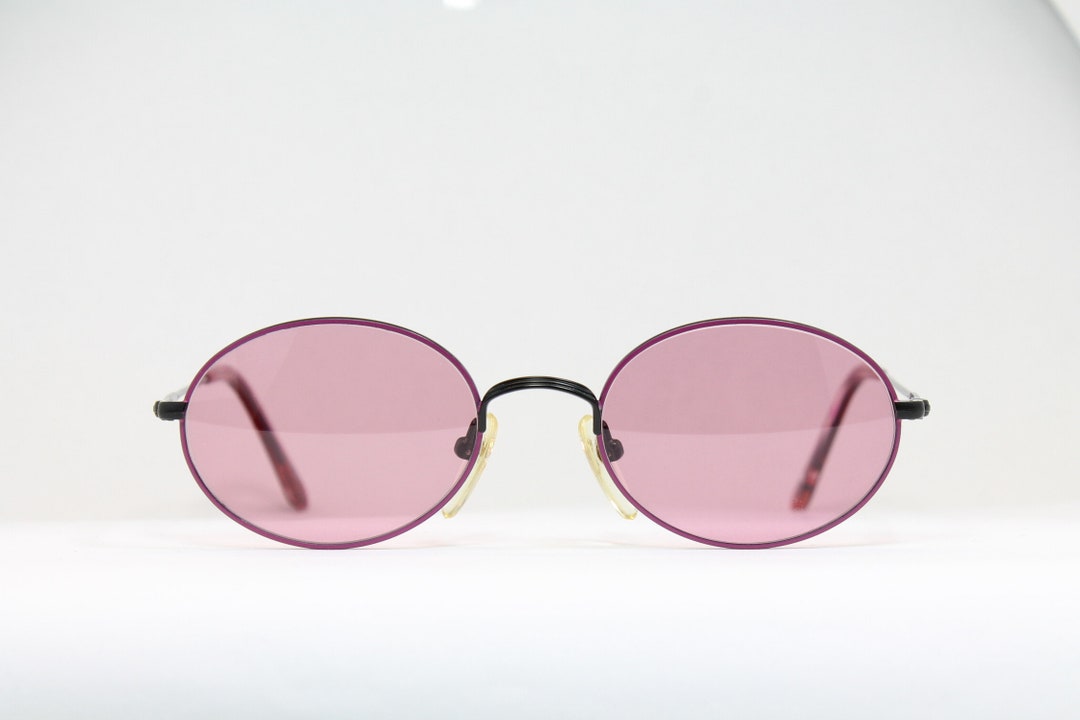 Pink Narrow Small 90s Quality WINDSOR 814-38 Oval Rare True Vintage ...