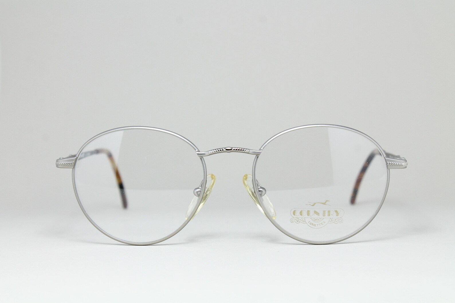 Classic Panto Round COUNTRY V629 SW Silver Rare True Vintage Eyeglasses ...