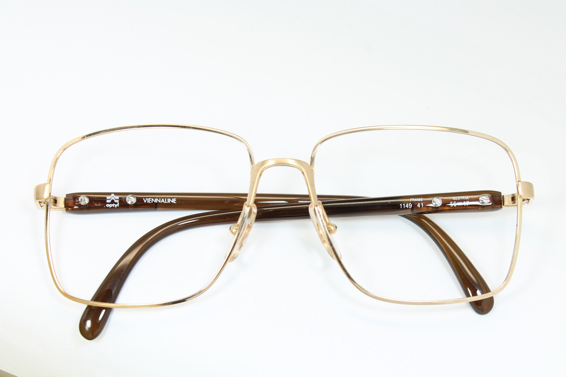 80s Square 18K Gold Plated VIENNALINE 1149-41 Rare True Vintage ...