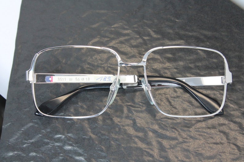 80s German Square Shiny White Gold Plated NIGURA 3511 W Rare True ...