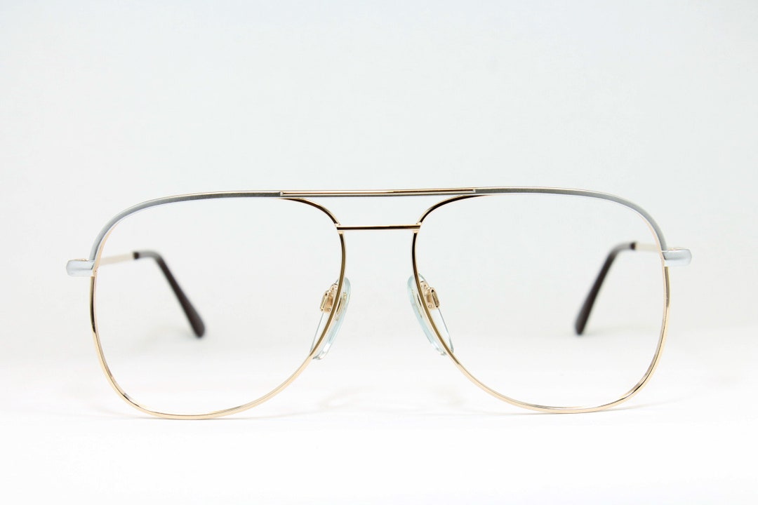 Aviator Square 18K Gold Plated Bicolor OPTURA Sprint 541 Rare True ...