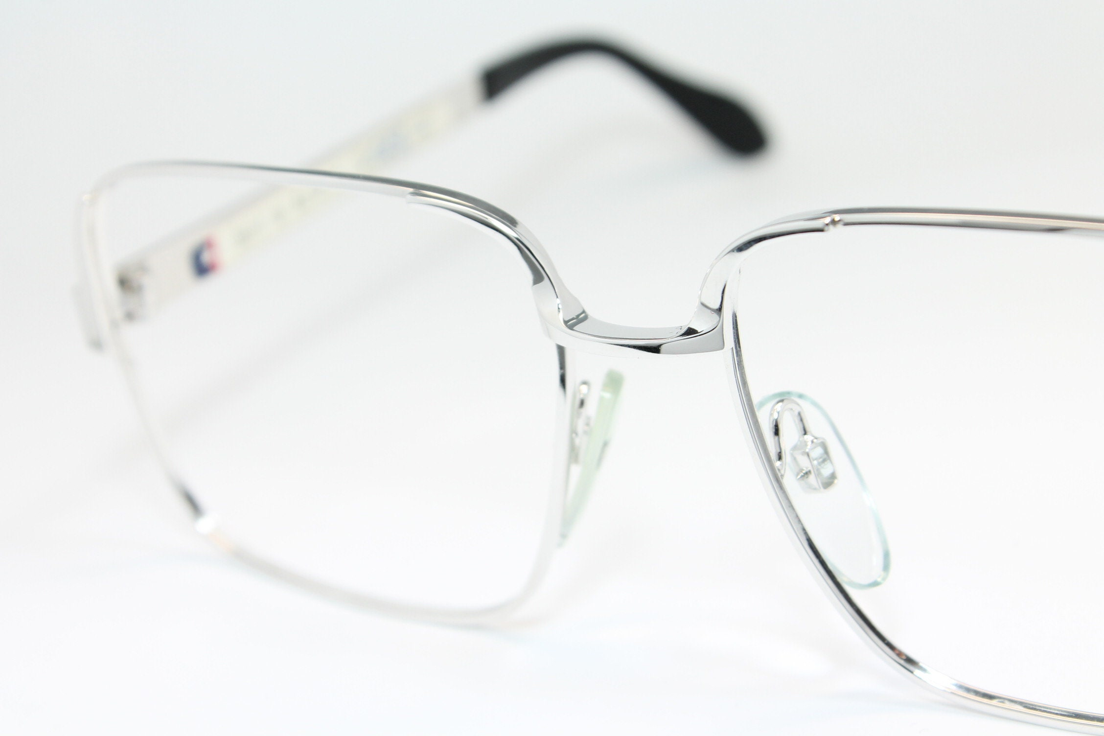 80s German Square Shiny White Gold Plated NIGURA 3511 W Rare True ...