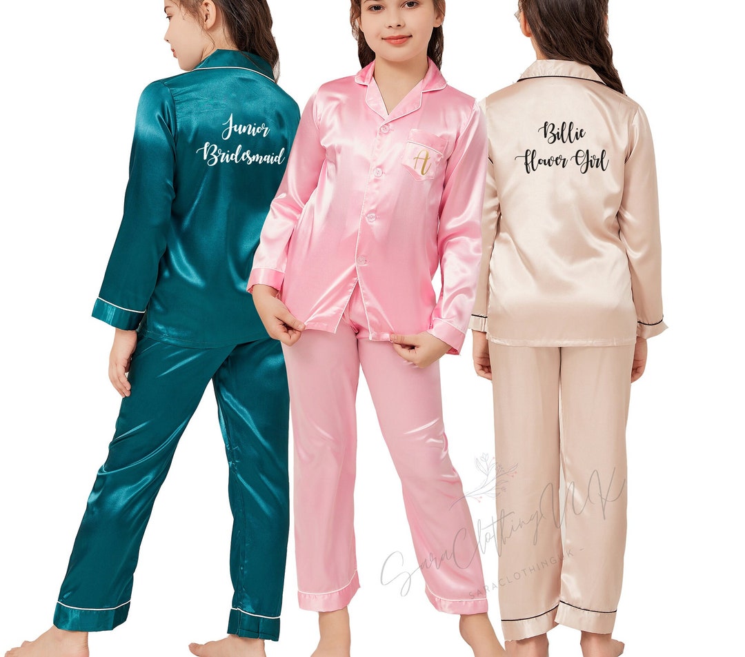 Junior Bridesmaid Pajamas, Flower Girl Proposal, Personalized Pajamas ...